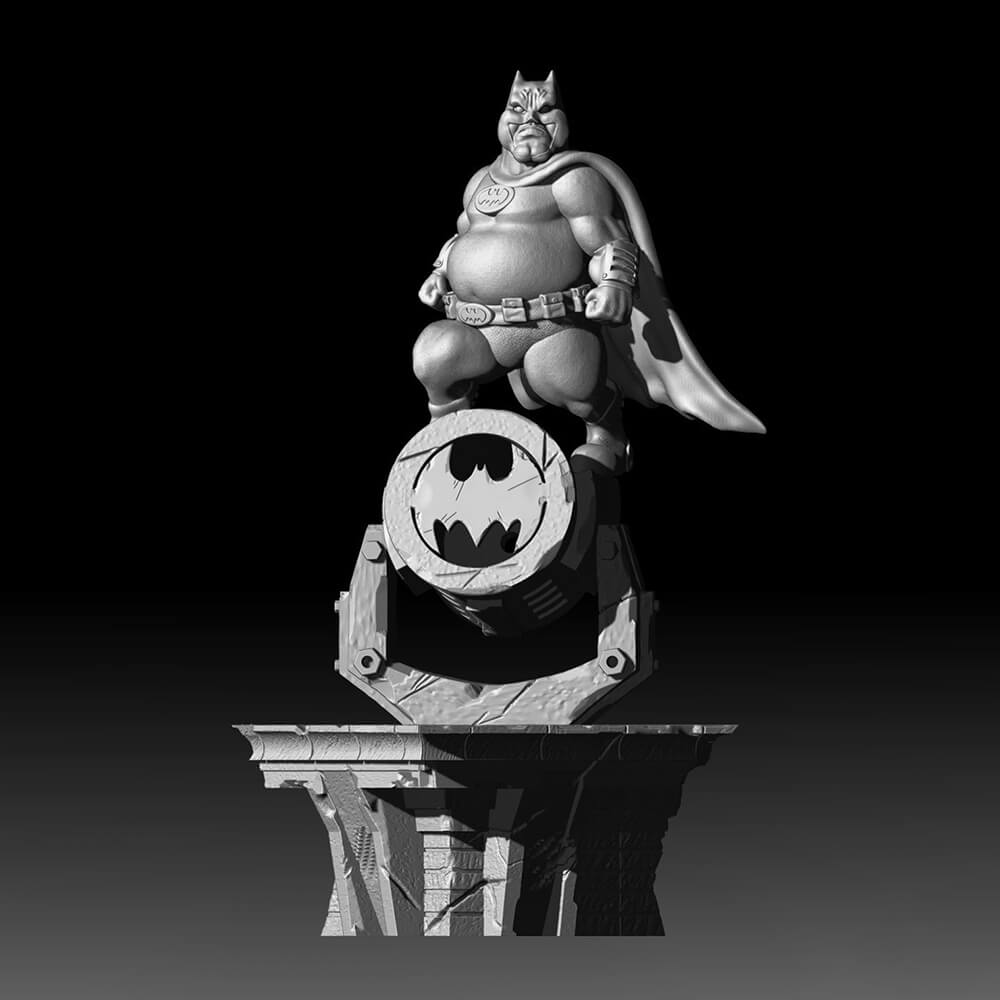 Fat Batman (Fat Batman) - 3D Model by 3DModelDesigner