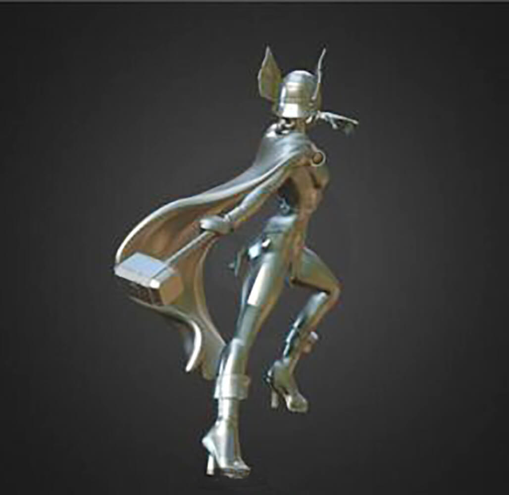 (Female) Thor - 3D Print Model by 3DModelDesigner