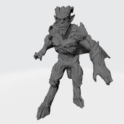 Gargoyles Standing - 3D Model by 3DModelDesigner