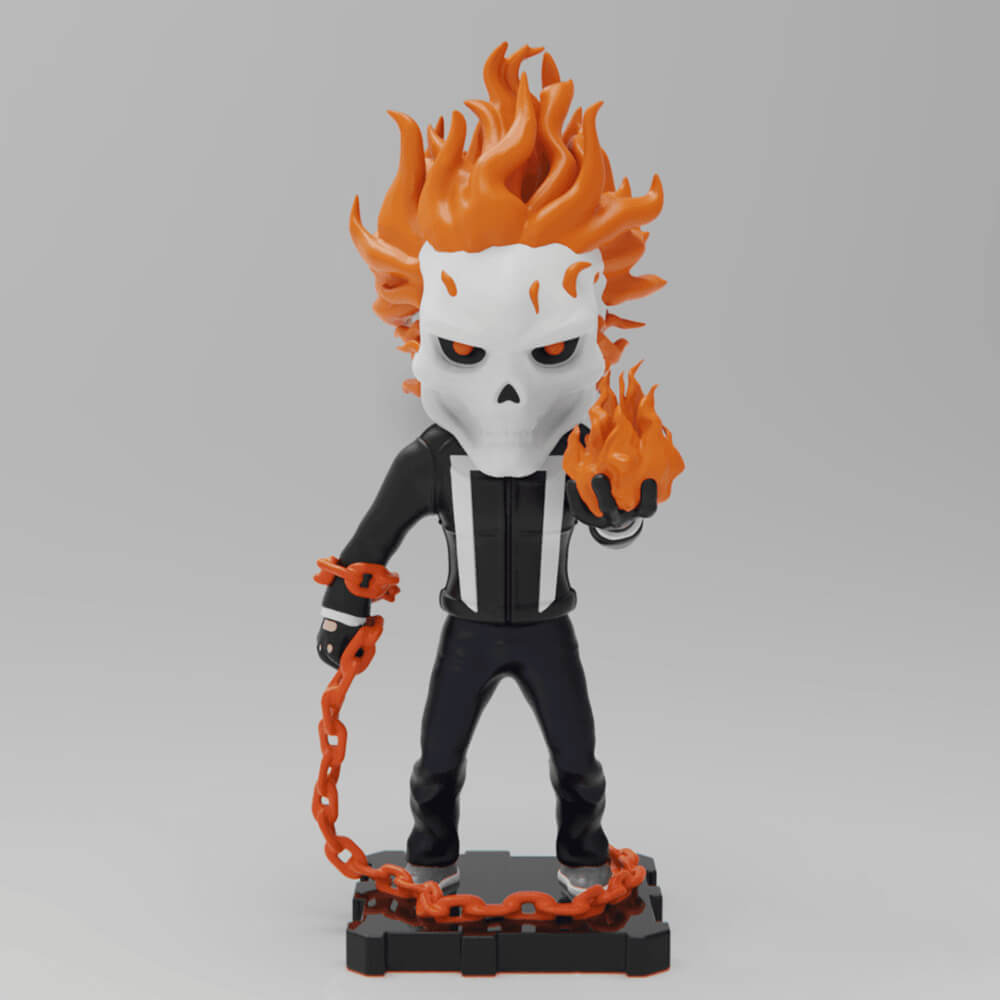 Ghost Rider (Ghost Rider) - 3D Print Model by 3DModelDesigner