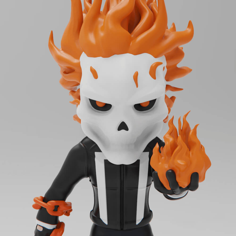Ghost Rider (Ghost Rider) - 3D Print Model by 3DModelDesigner