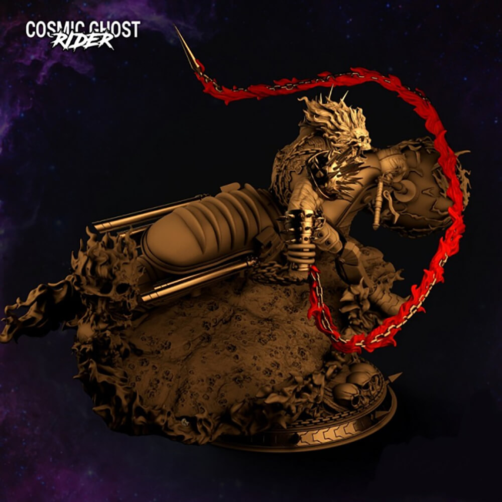 Ghost Rider (Ghost Rider) - 3D Print Model by 3DModelDesigner