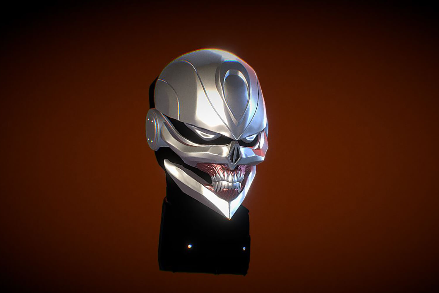Ghost Rider Bust - 3D Model by 3DModelDesigner