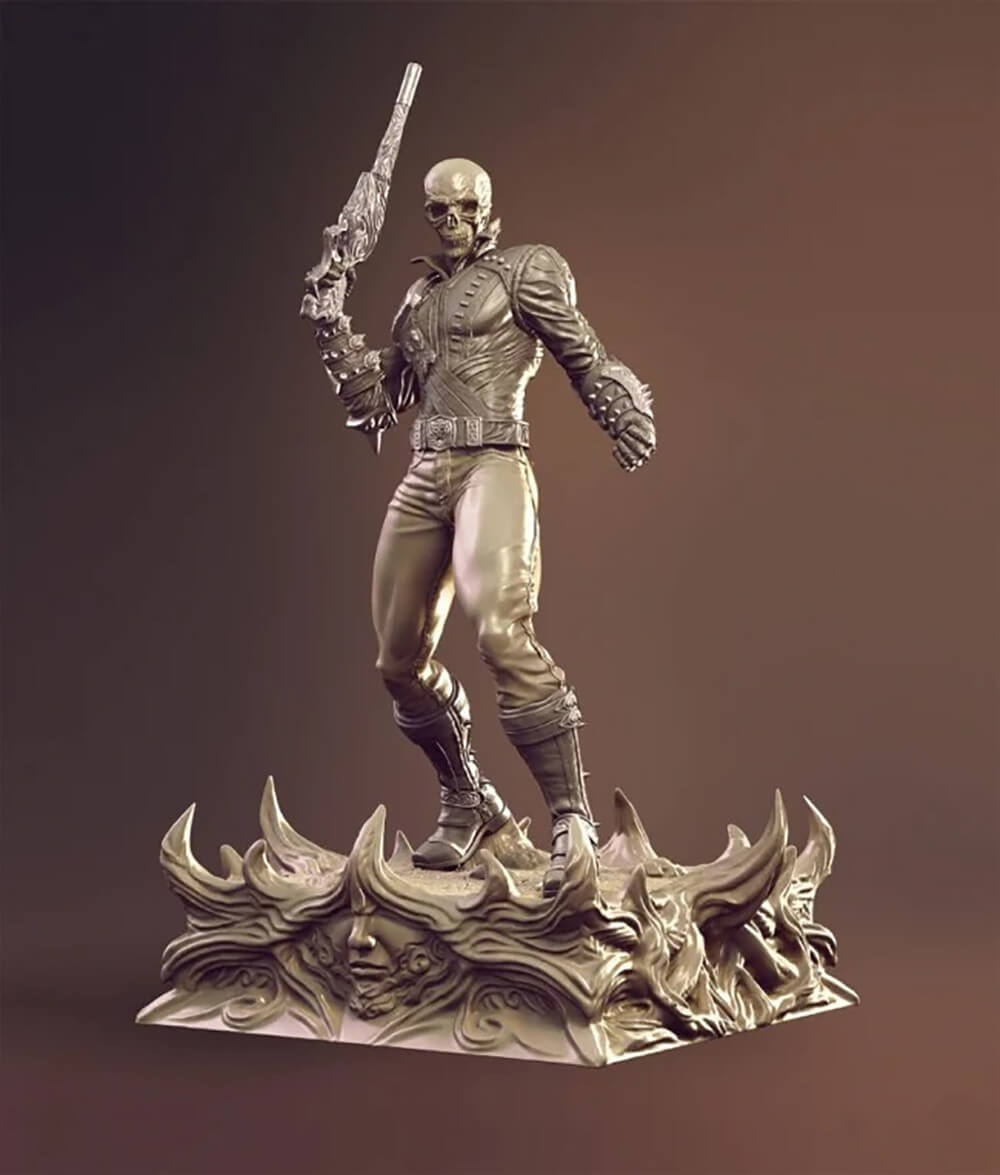 Ghost Rider Statues - 3D Model by 3DModelDesigner