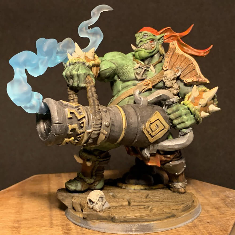 Gronk Boomshot - Ogre Cannoneer Hero 3D Print Model by 3DModelDesigner