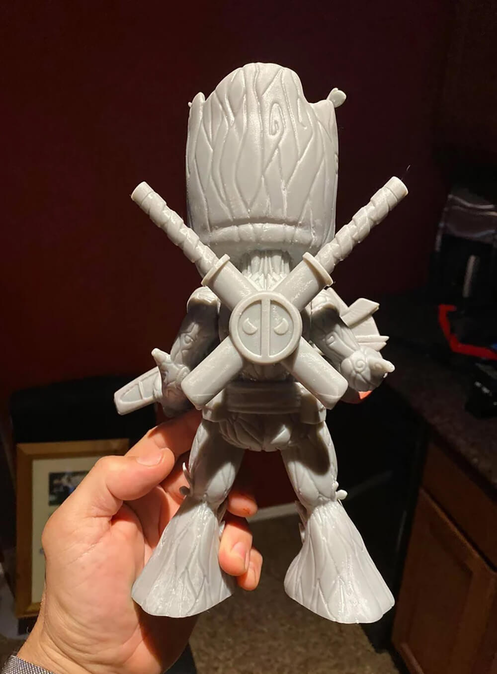 Groot Pool Chibi - 3D Print Model by 3DModelDesigner