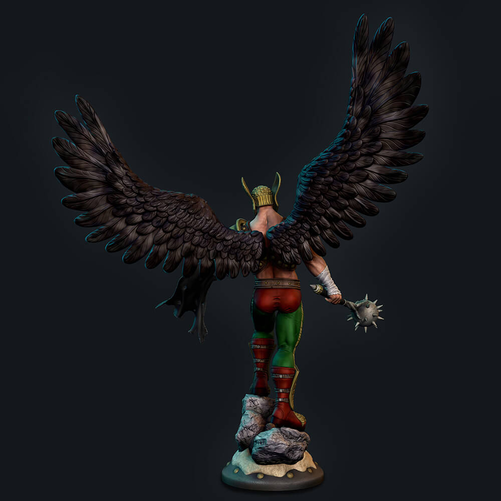 Hawkman Statue - 3D Model by 3DModelDesigner