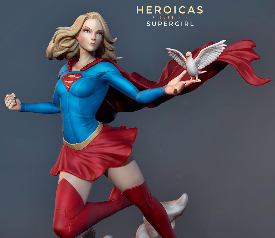 Heroicas Supergirl - 3D Print Model by 3DModelDesigner