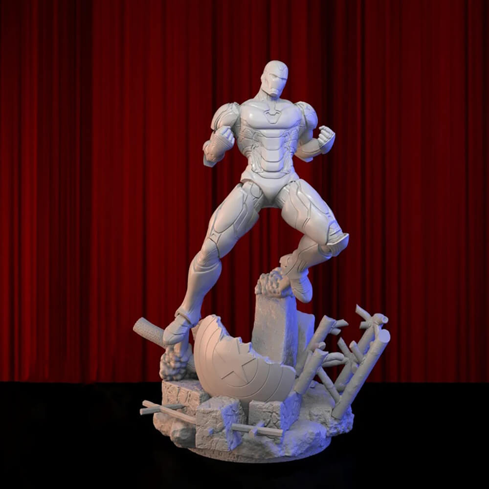 Iron Man and The Shield - 3D Model by 3DModelDesigner