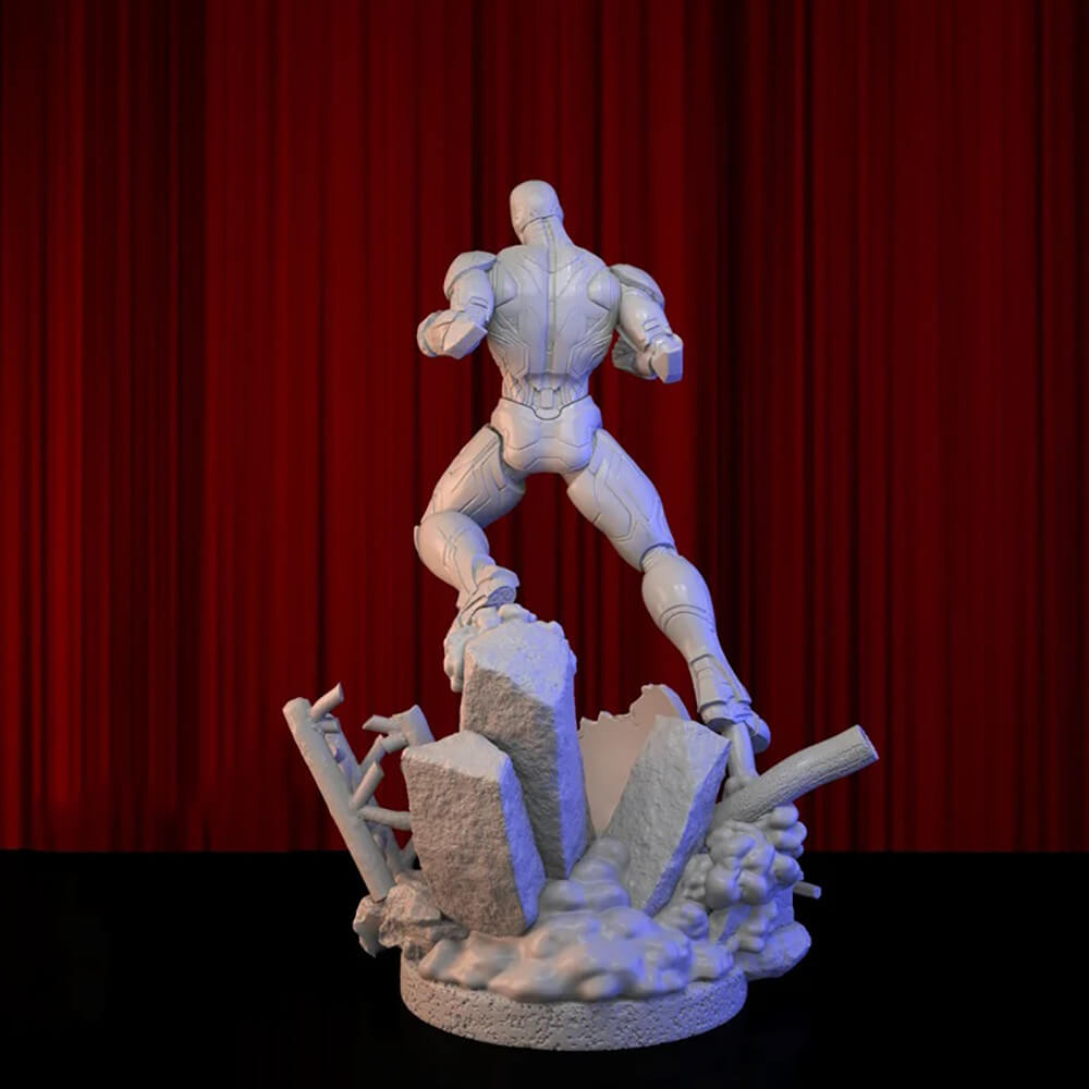 Iron Man and The Shield - 3D Model by 3DModelDesigner