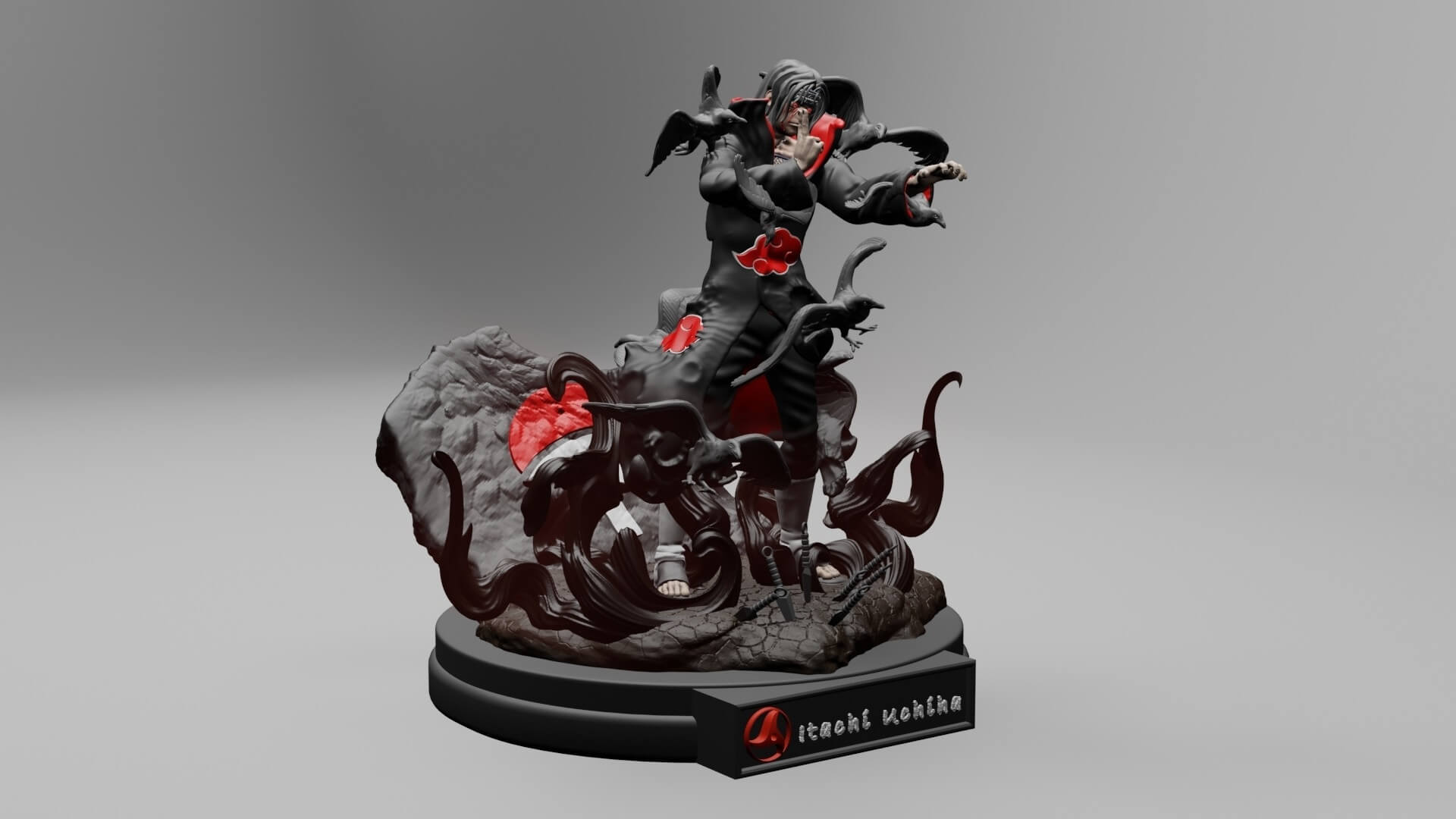 Itachi From Naruto - 3D Model by 3DModelDesigner