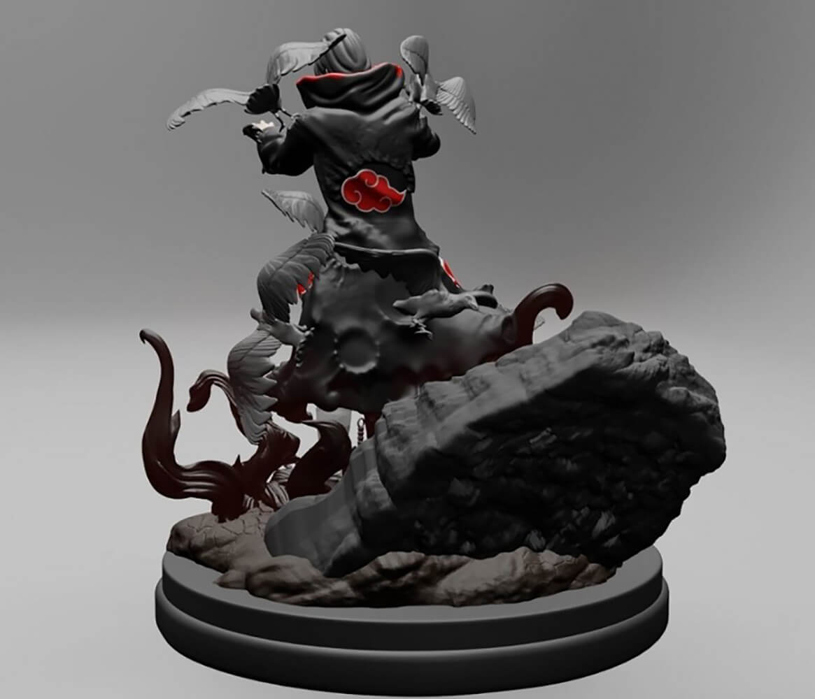 Itachi From Naruto - 3D Model by 3DModelDesigner