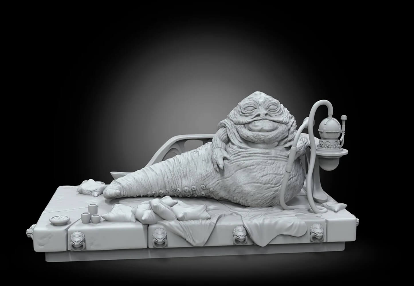 Jabba and Throne - 3D Model by 3DModelDesigner