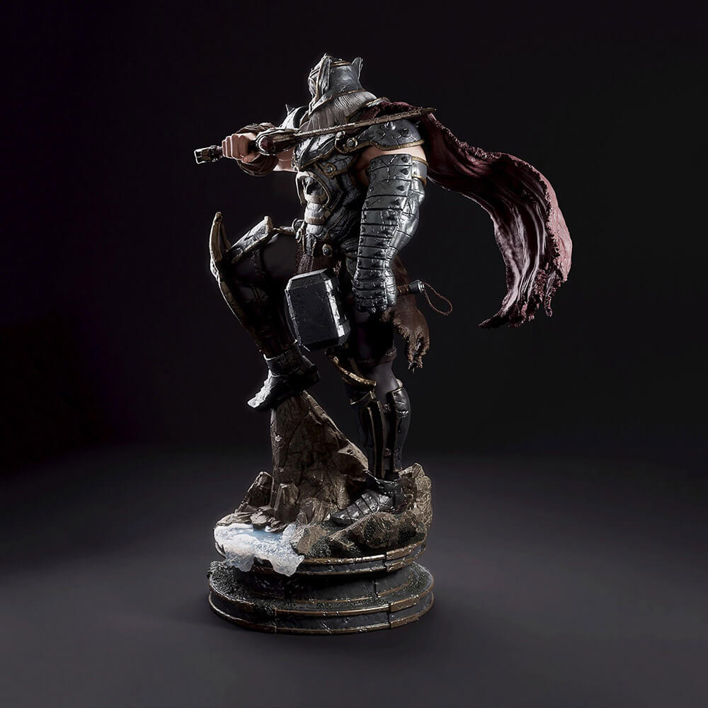King Thor Statue - 3D Model by 3DModelDesigner
