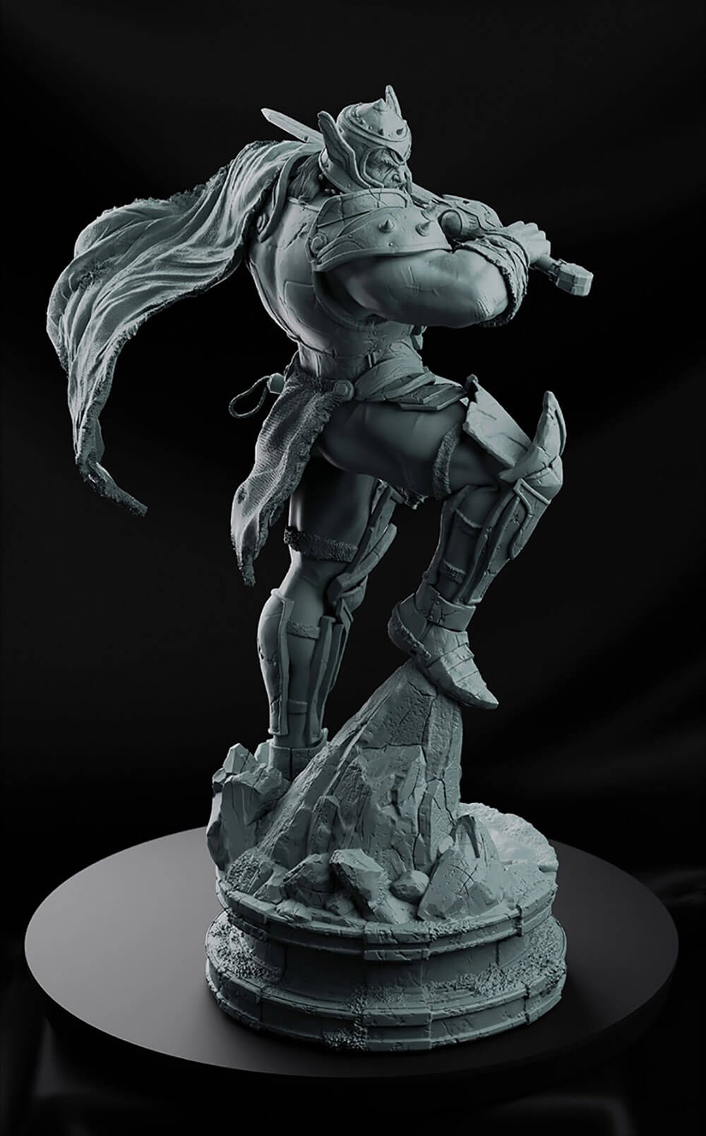 King Thor Statue - 3D Model by 3DModelDesigner