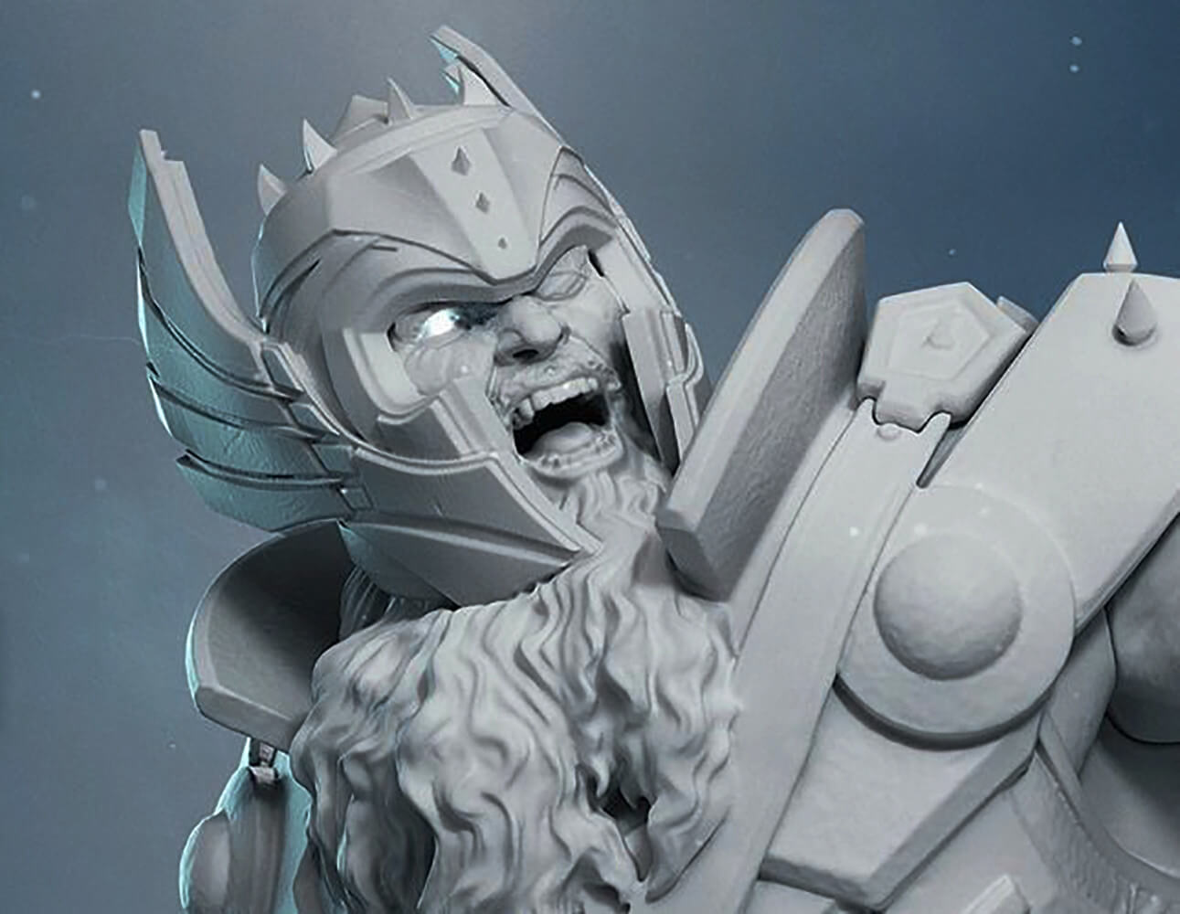 King Thor Statue - 3D Model by 3DModelDesigner