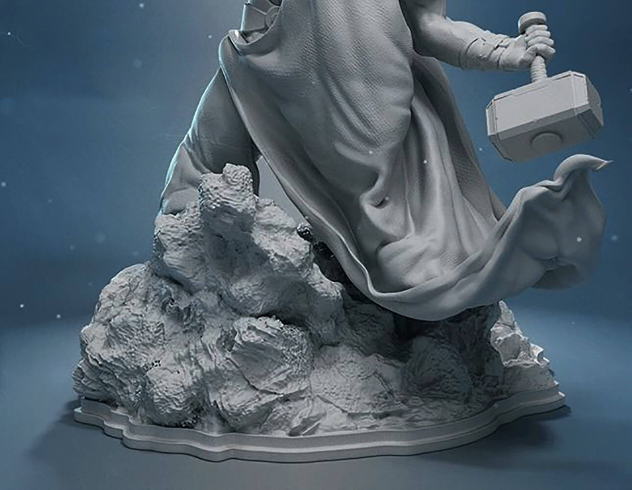 King Thor Statue - 3D Model by 3DModelDesigner
