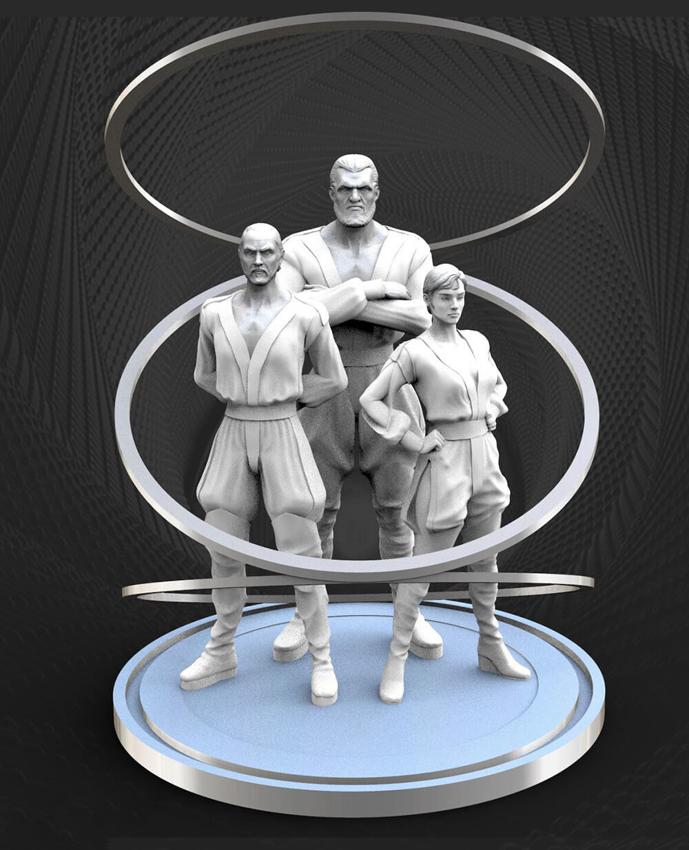 Kryptonians Superman 1978 Zod, Non, Ursa - 3D Print Model by ...