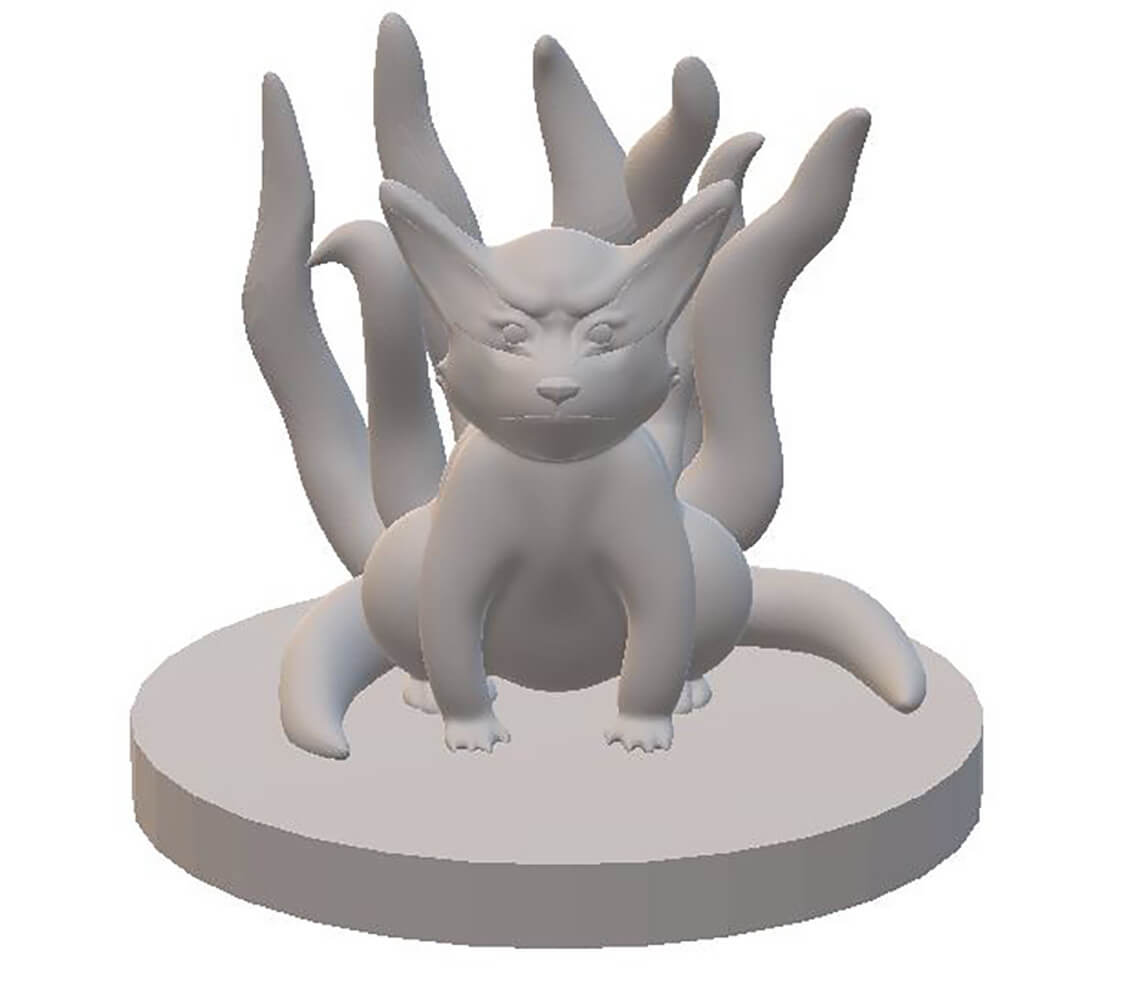 Kurama (Kyubi) Naruto - 3D Model by 3DModelDesigner