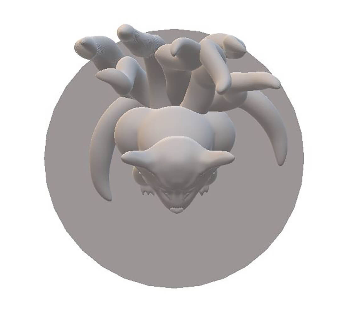 Kurama (Kyubi) Naruto - 3D Model by 3DModelDesigner