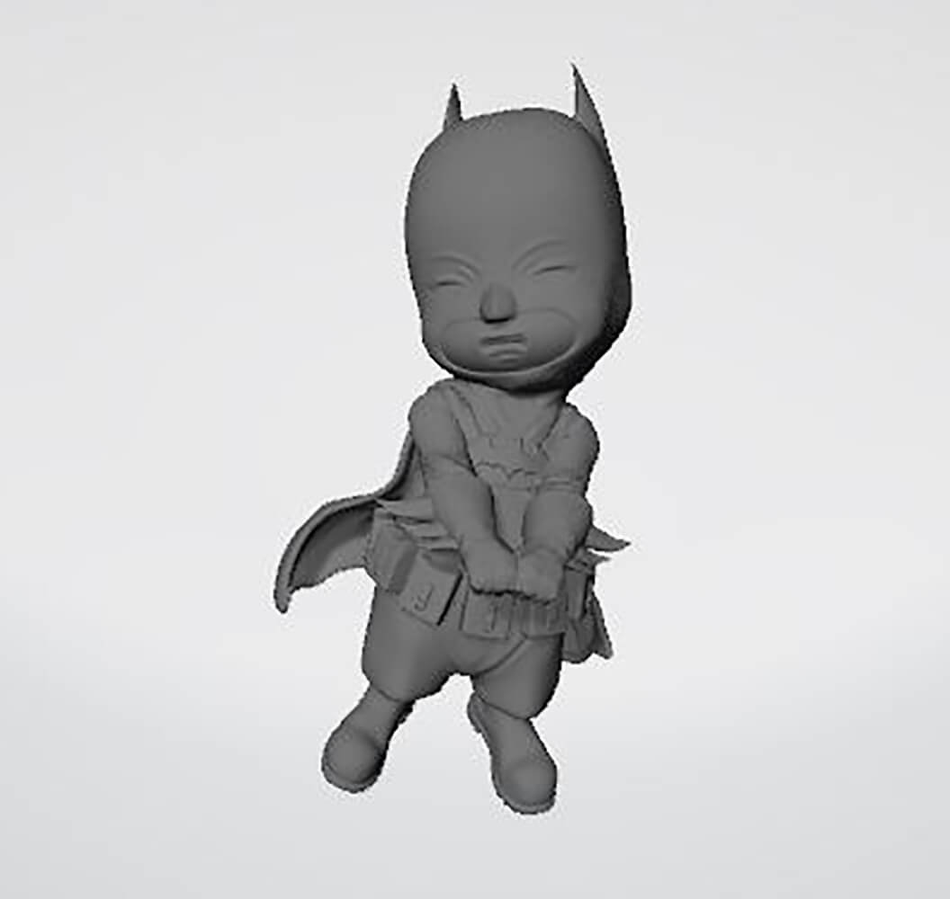 Little Batman Pulling a Wagon - 3D Model by 3DModelDesigner