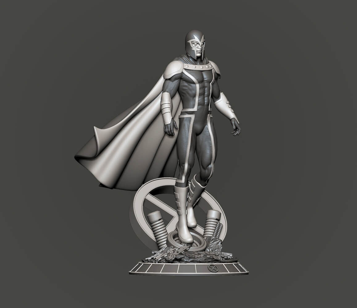 Magneto Fanart - 3D Model by 3DModelDesigner