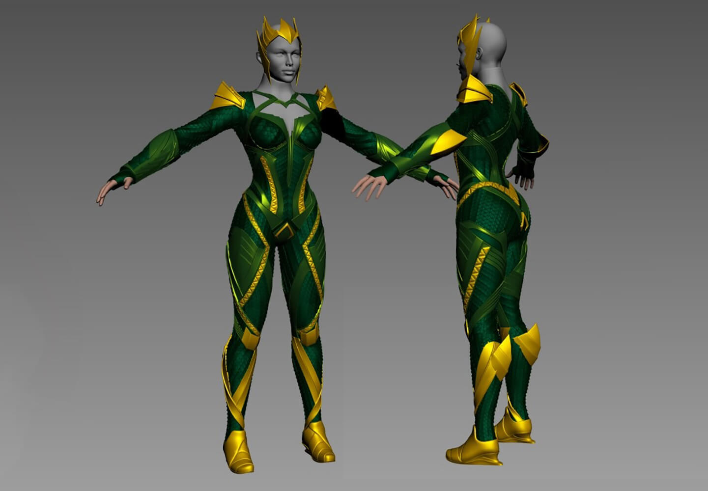 Mera Full Body Armor Suit - 3D Print Model by 3DModelDesigner