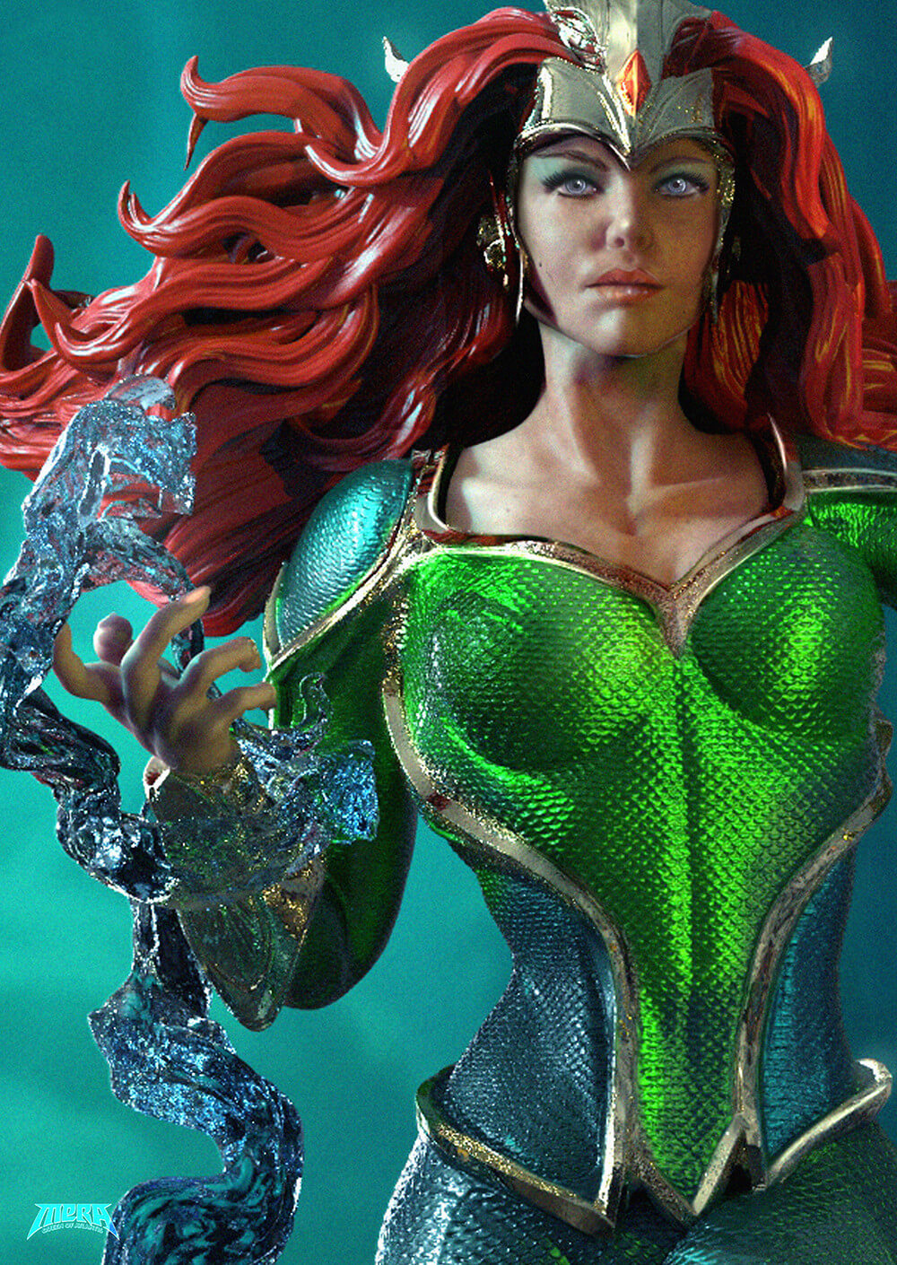 Mera Queen of Atlantis - 3D Model by 3DModelDesigner