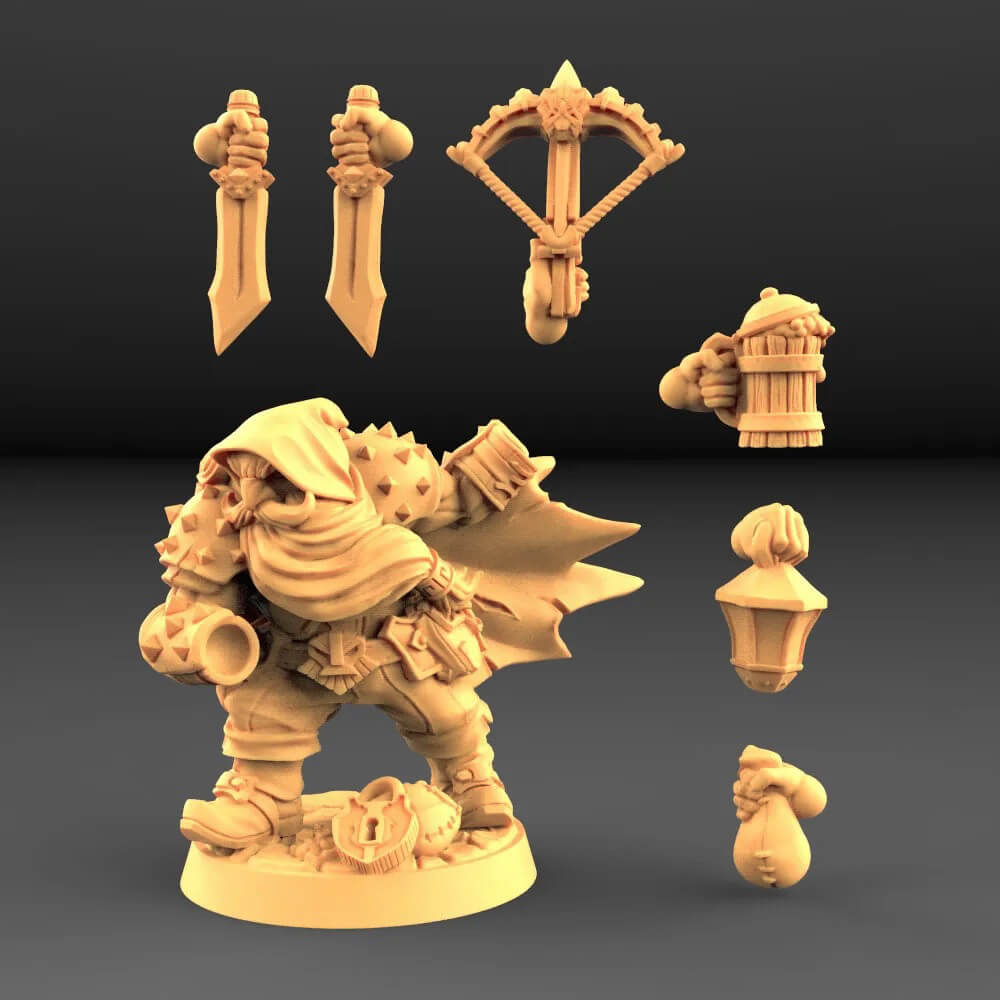 Merrian Silverfinger - Troubles in Taverns 3D Model by 3DModelDesigner