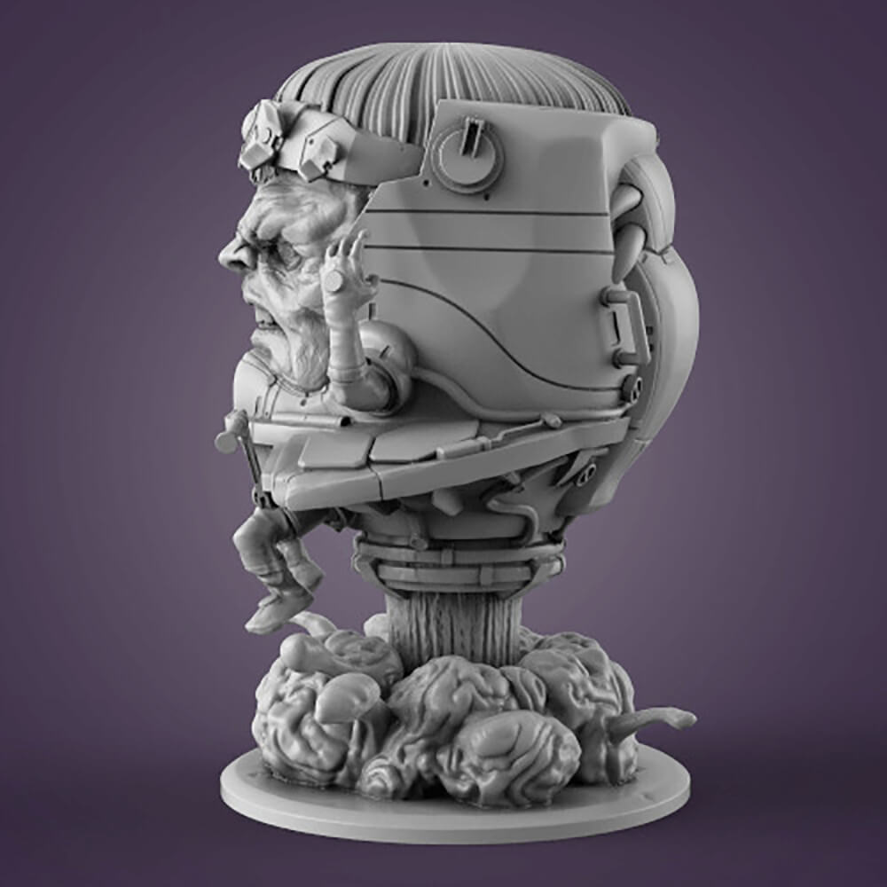 Modok Statue - 3D Model by 3DModelDesigner