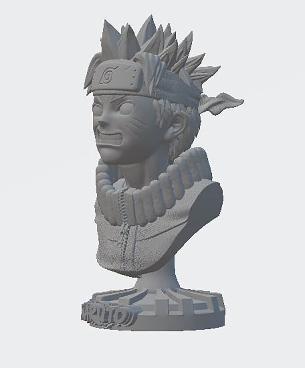 Naruto Bust - 3D Model by 3DModelDesigner