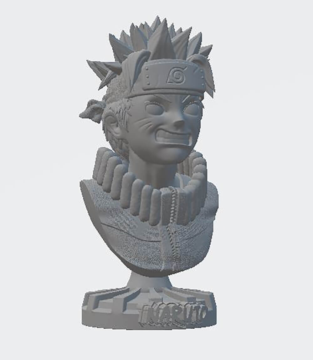 Naruto Bust - 3D Model by 3DModelDesigner