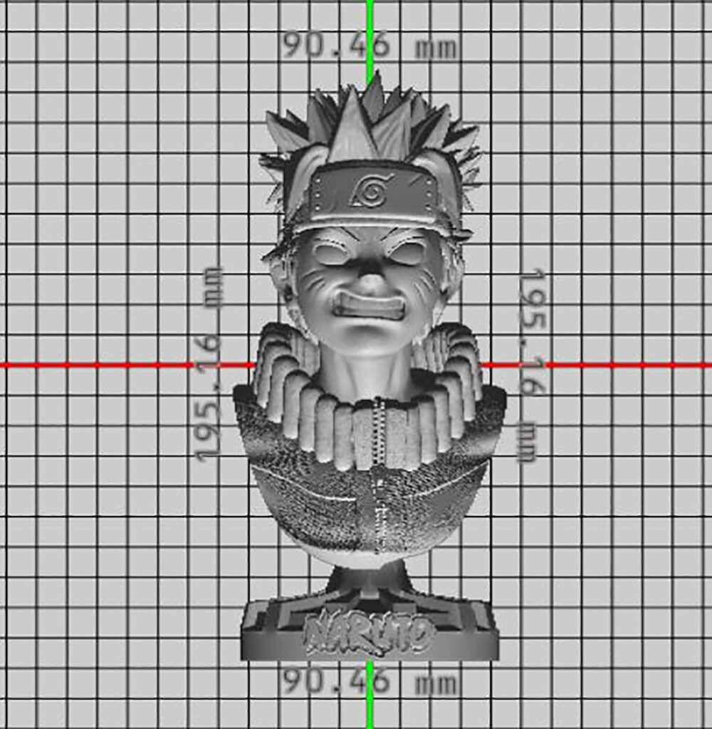 Naruto Bust - 3D Model by 3DModelDesigner