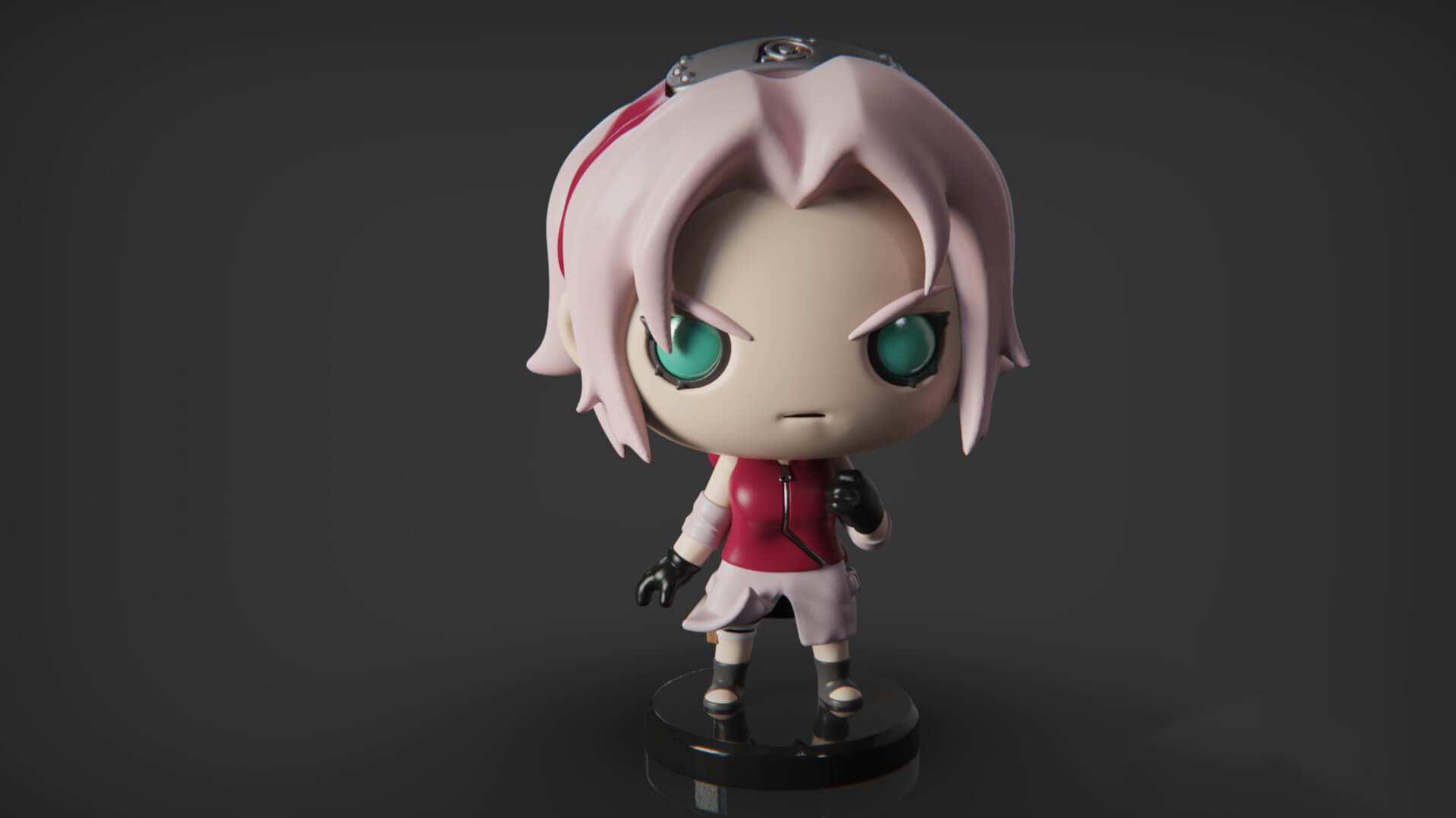 Naruto Sakura - 3D Model by 3DModelDesigner