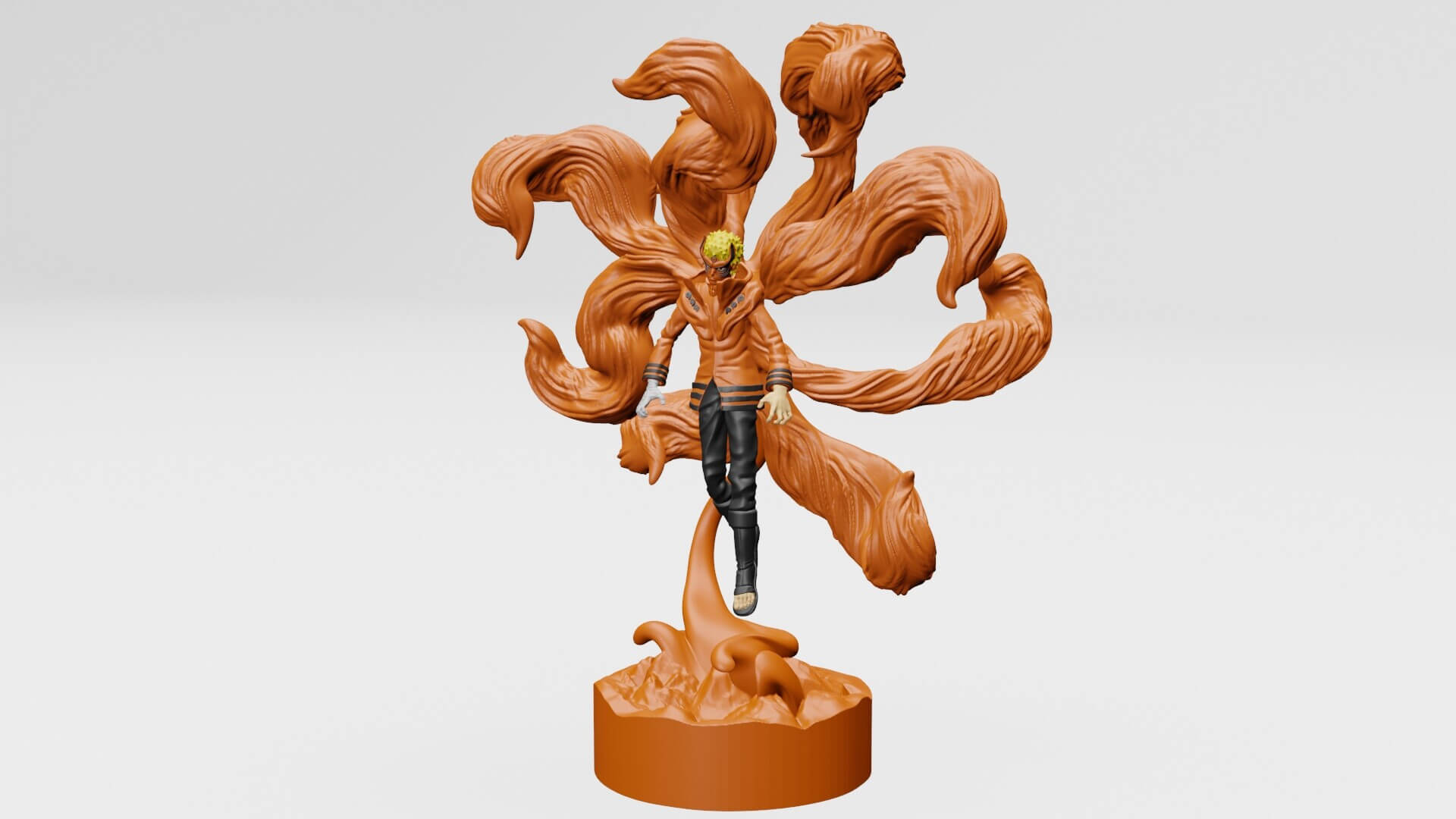 Naruto Uzumaki Last Kurama - 3D Model by 3DModelDesigner