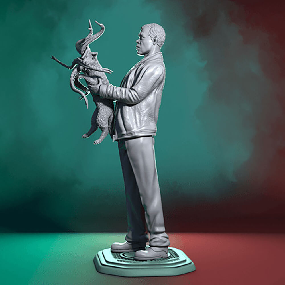 Nick Fury and Cat - 3D Model by 3DModelDesigner