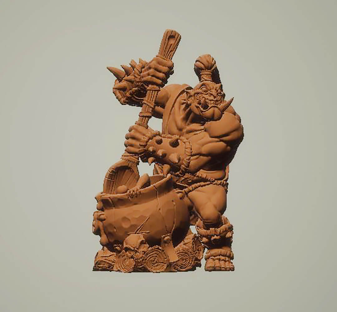 Ogre Chef Burtz Dwarfstew - 3D Print Model by 3DModelDesigner