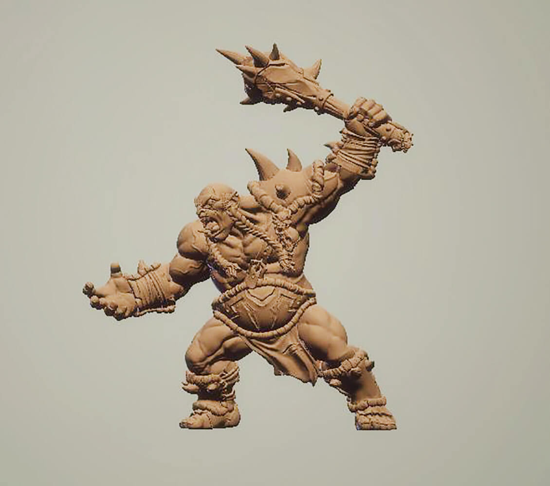 Ogre Warrior - 3D Model by 3DModelDesigner