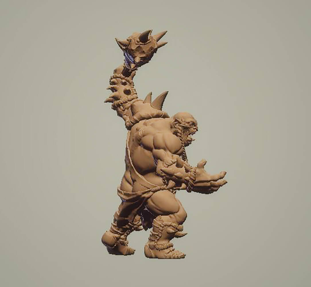 Ogre Warrior - 3D Model by 3DModelDesigner
