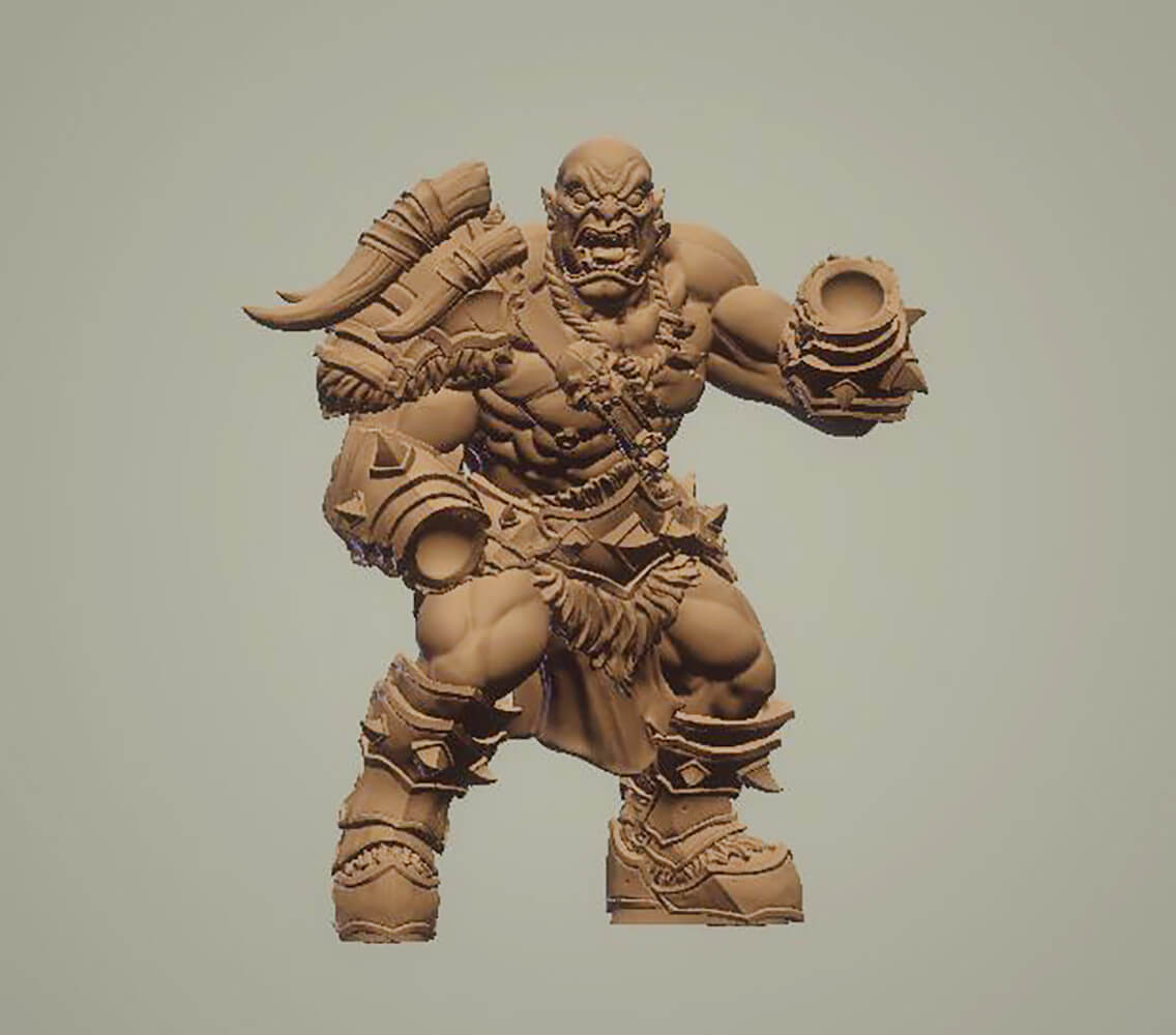 Orc Marauders Barbarians Male - 3D Model by 3DModelDesigner