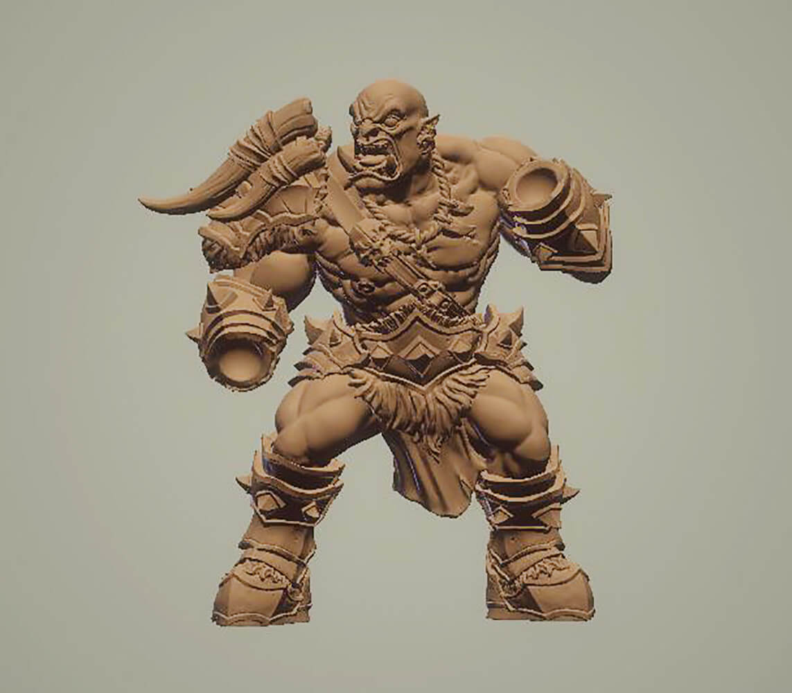 Orc Marauders Barbarians Male - 3D Print Model by 3DModelDesigner