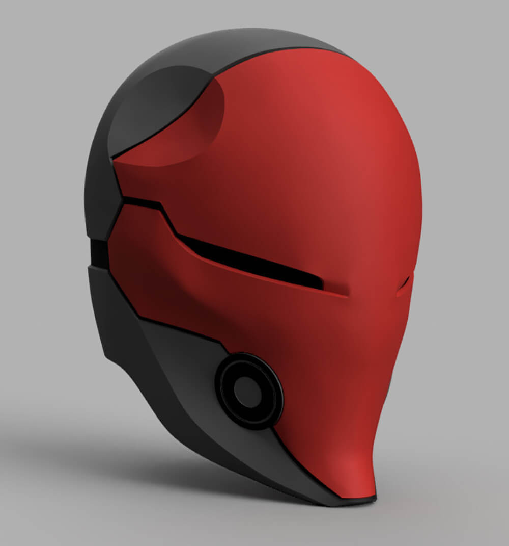 Red Hood Cyborg Ninja - 3D Print Model by 3DModelDesigner