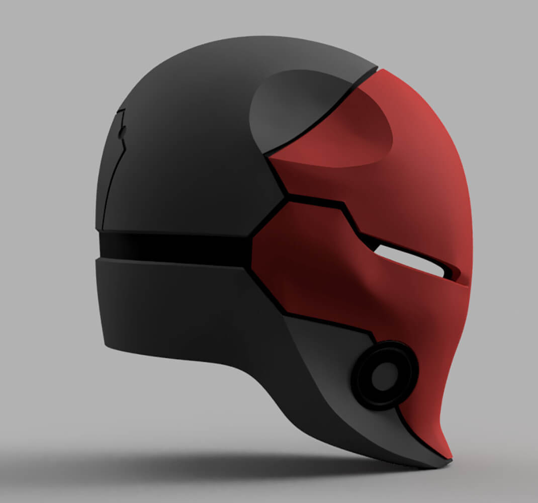 Red Hood Cyborg Ninja - 3D Print Model by 3DModelDesigner