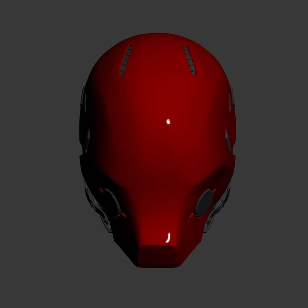Red Hood Helmet - 3D Print Model by 3DModelDesigner