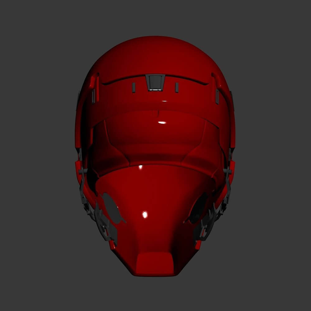 Red Hood Helmet - 3D Print Model by 3DModelDesigner