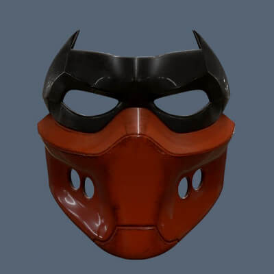 Red Hood Mask - 3D Model by 3DModelDesigner