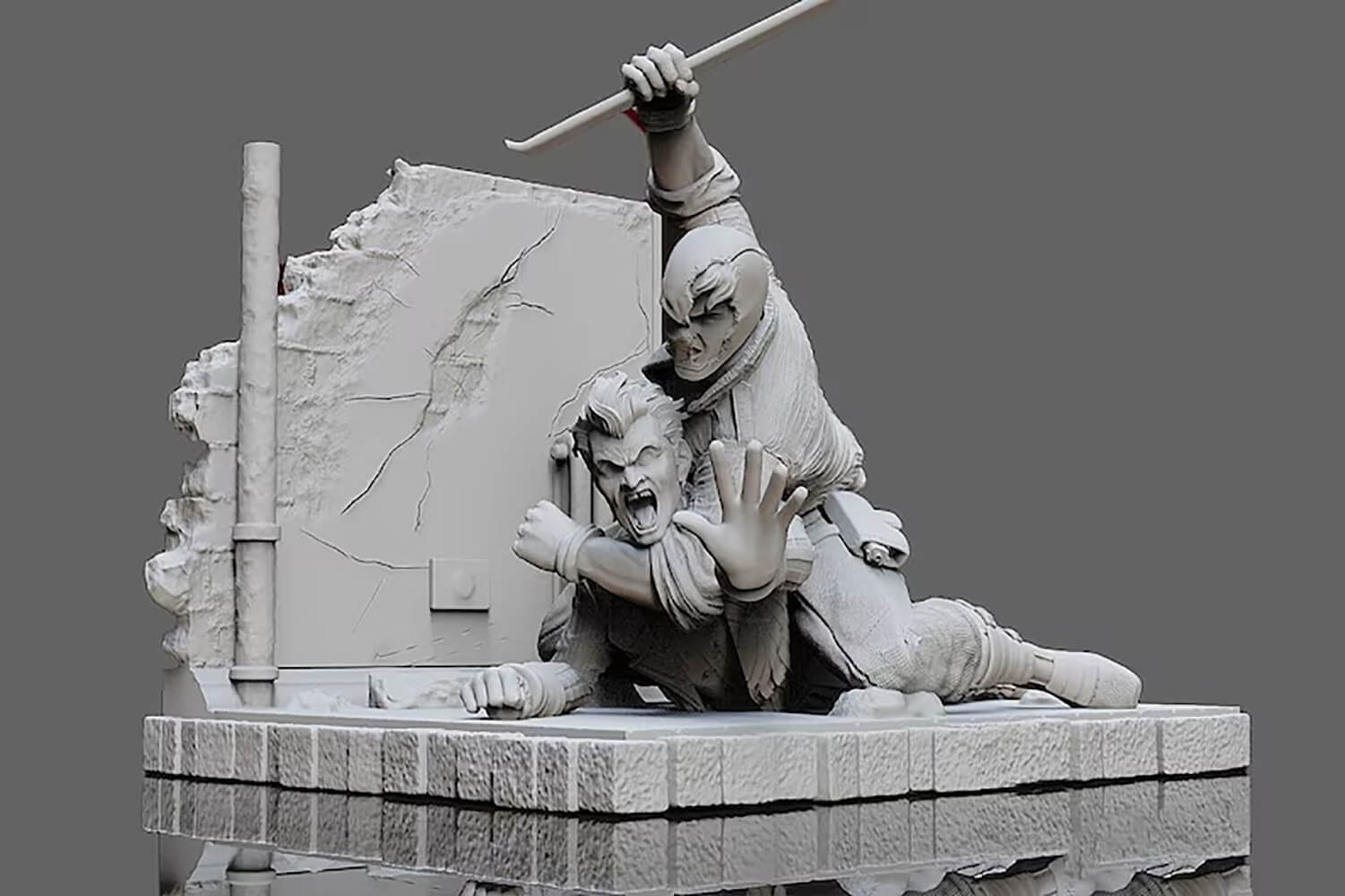 Red Hood Vs Joker - 3D Model by 3DModelDesigner