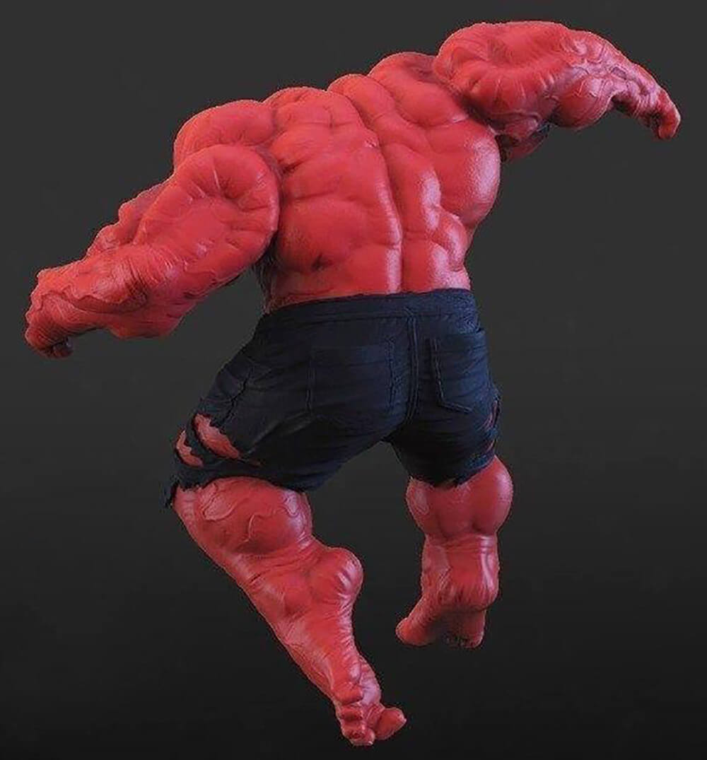 Red Hulk 2019 - 3D Model by 3DModelDesigner