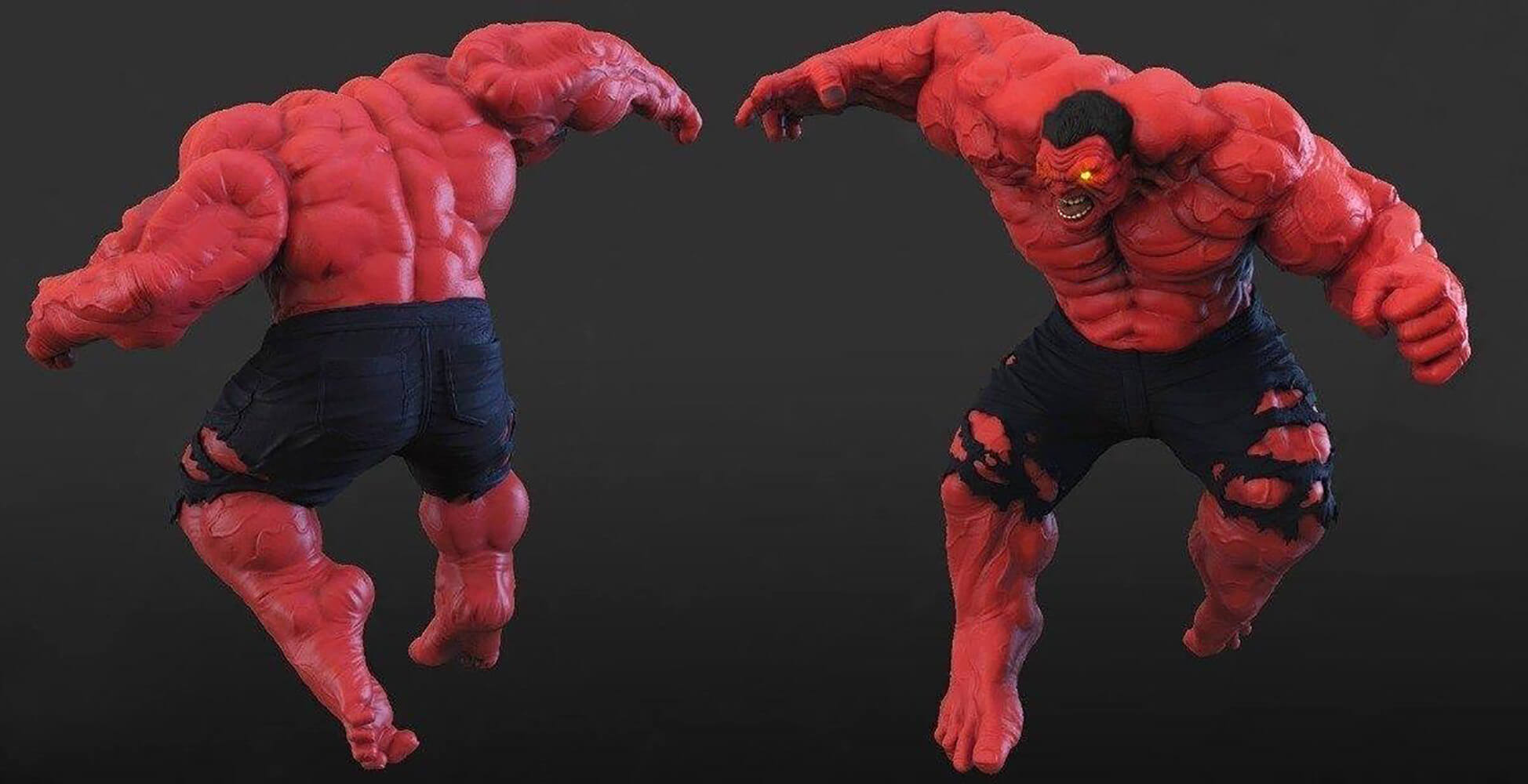 Red Hulk 2019 - 3D Model by 3DModelDesigner