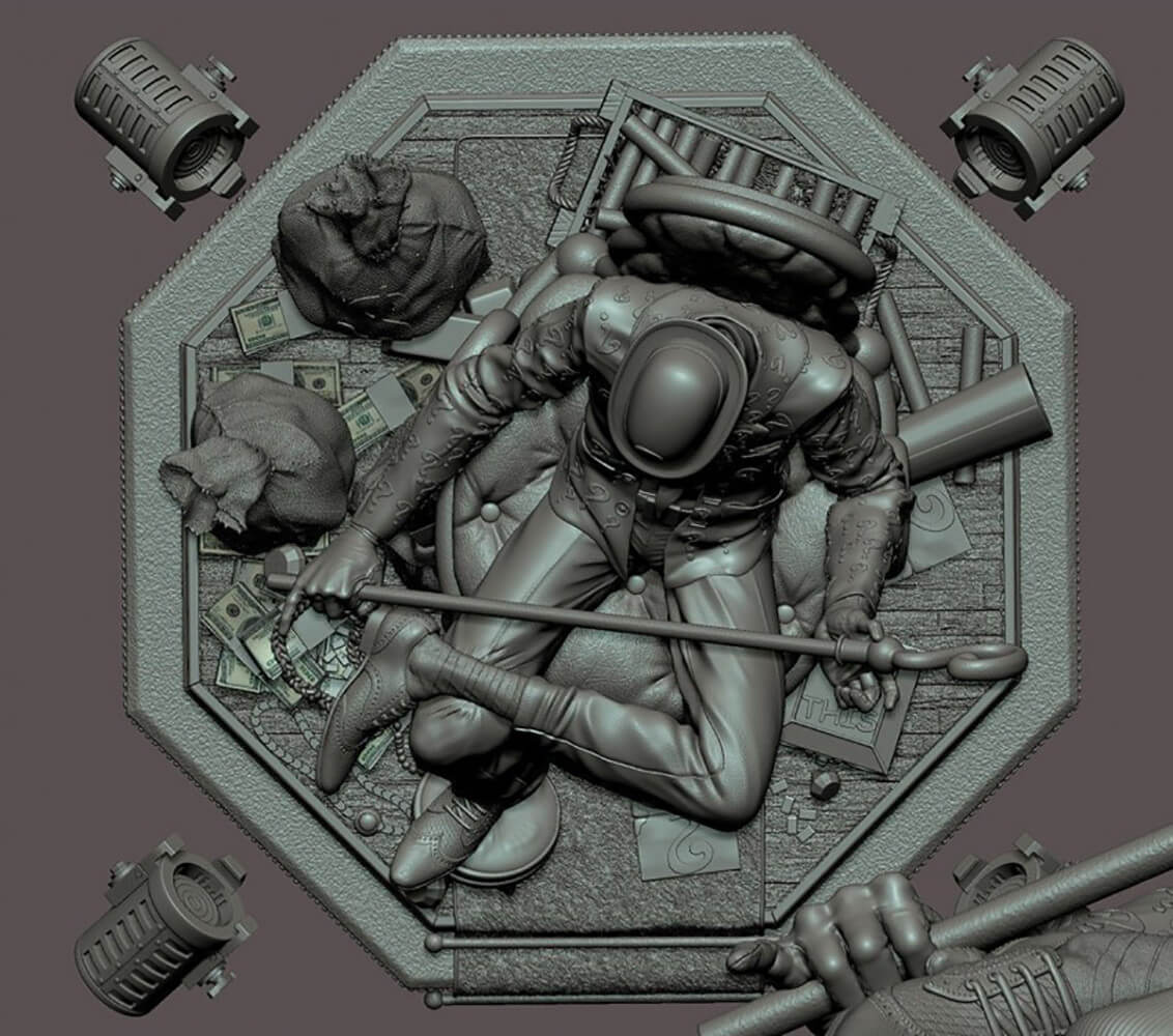 Riddler Batman - 3D Model by 3DModelDesigner